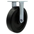 8 Inch Polyolefin Wheel Rigid Caster with Roller Bearing Service Caster ...