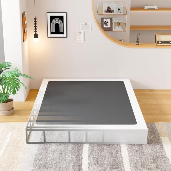 8 Inch Queen Box Spring Bed Base, 3000 LBS Heavy Duty Metal Mattress ...