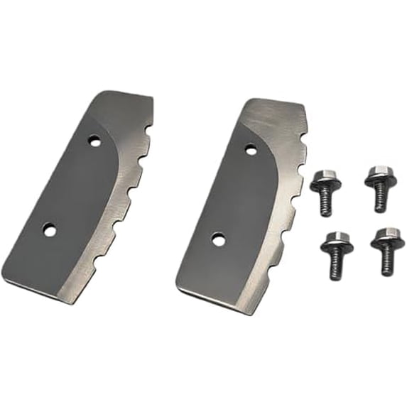 8-Inch Replacement Ice Auger Flat Blades - 2 Pack Compatible with ...