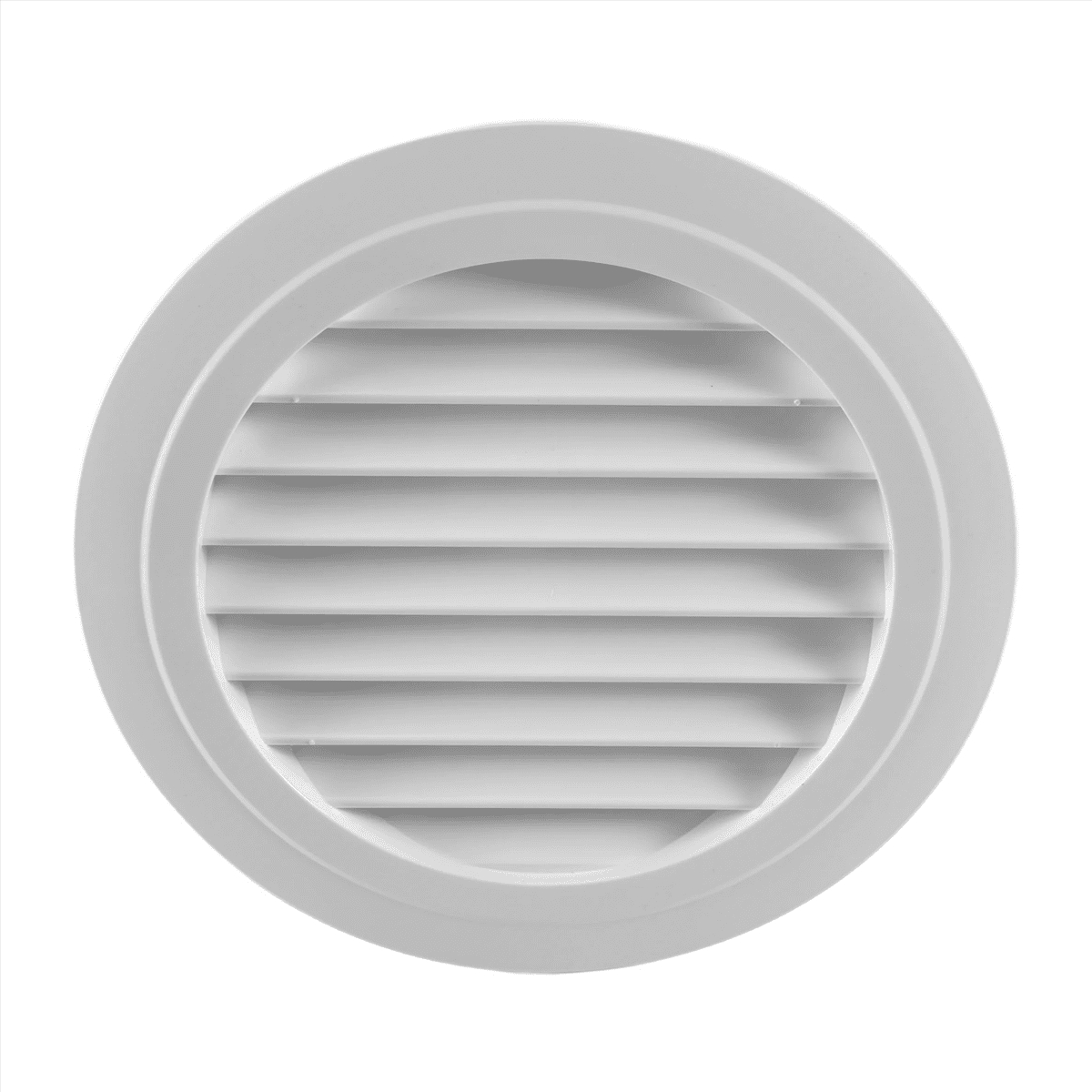 8 Inch Round Air Vent ABS Louver Grille Cover White Soffit Vent with ...