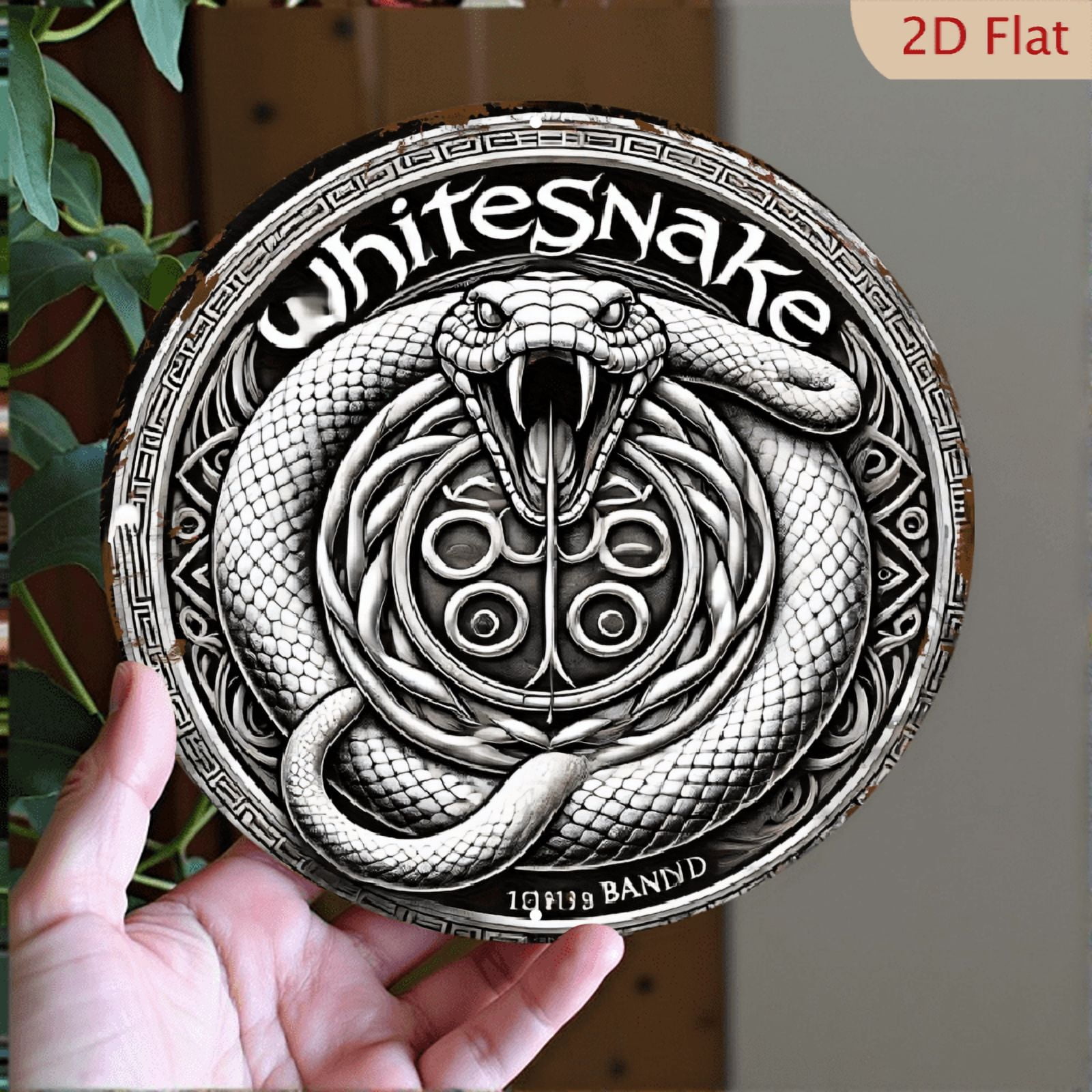 8 Inch Round Aluminum Metal Wall Art Decorative Sign Modern Minimalist ...