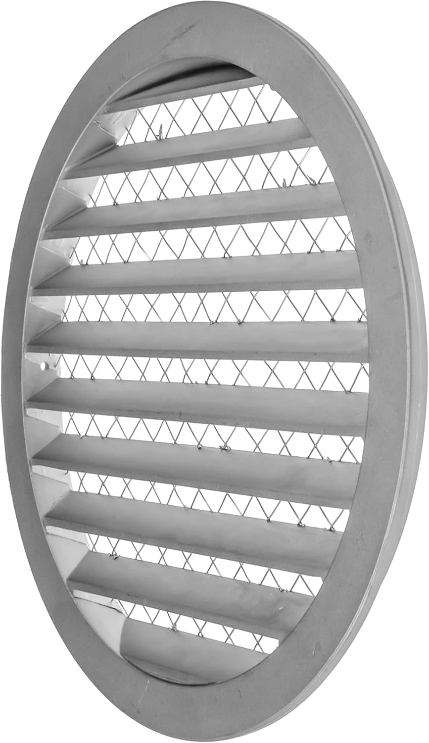 8 Inch Round Aluminum Vent Cover - Air Vent Louver - Soffit Grille ...