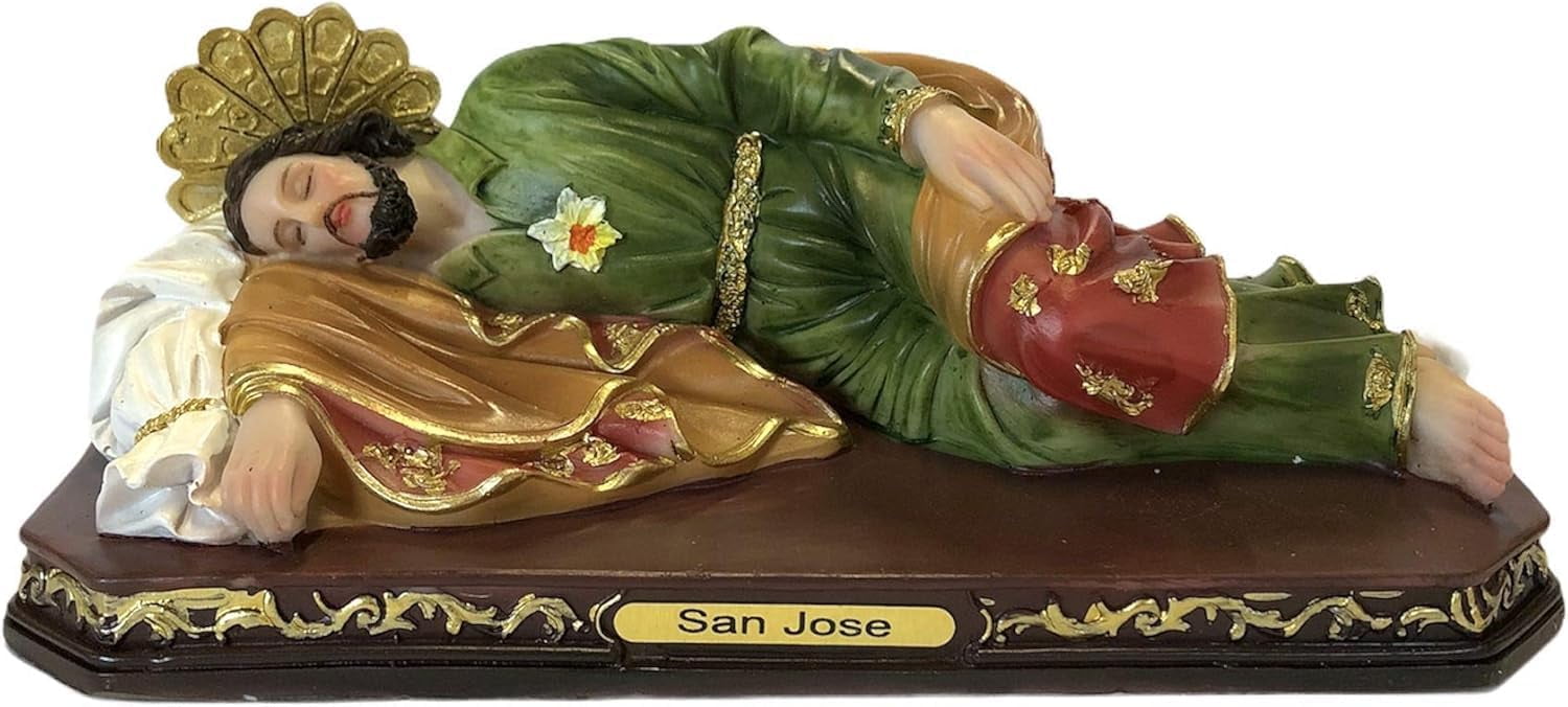 8" Inch Saint Joseph Sleeping Statue with Base - Estatua de San José ...