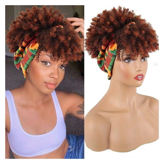 8 Inch Short Curly Hair Wigs for Natural Look - Lightweight & Easy to ...