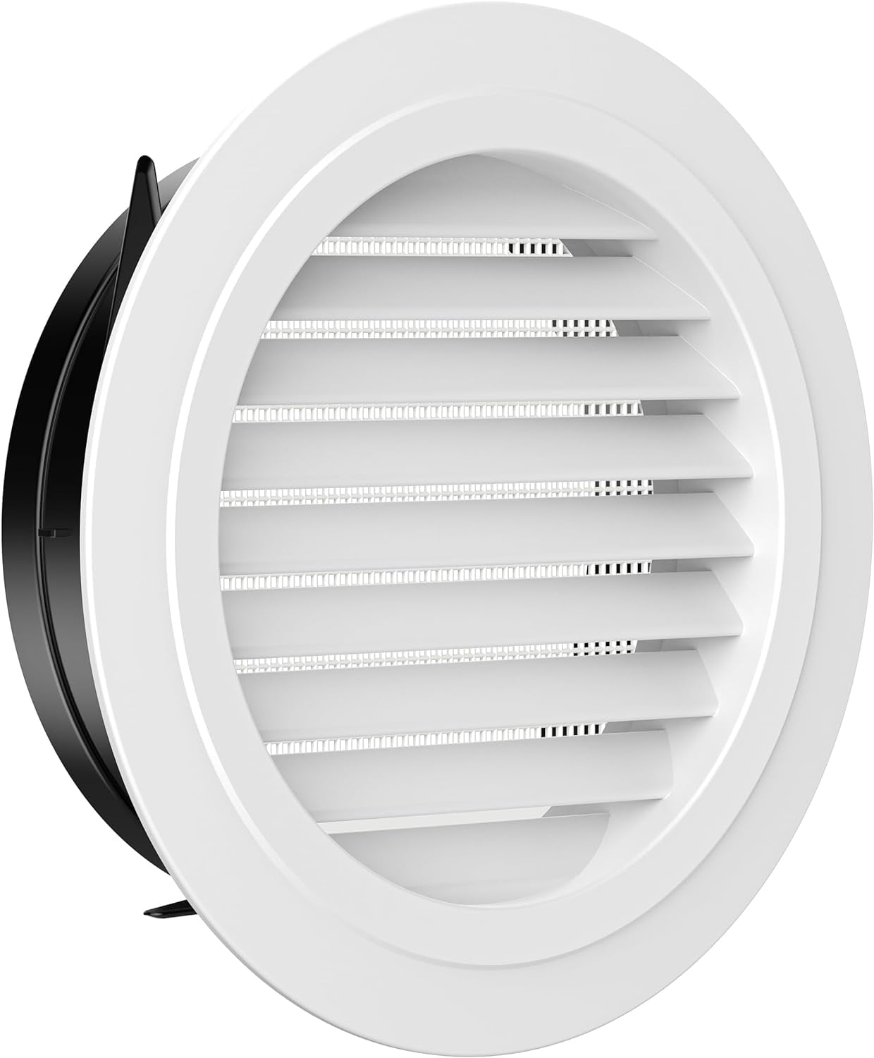 8 Inch Soffit Vent, Round Vent Cover with Built-in Screen Mesh, ABS ...