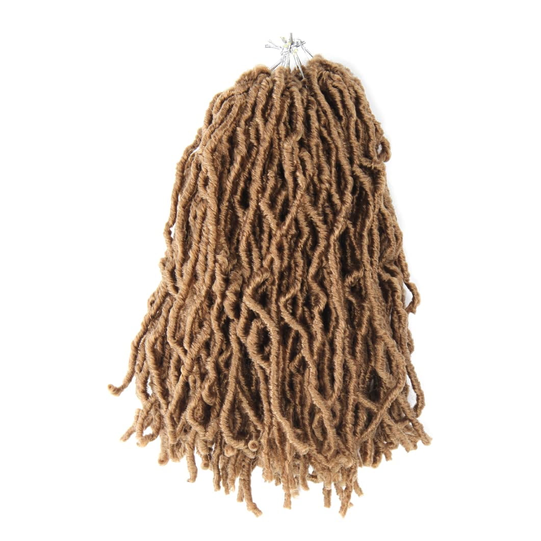 8 Inch Soft Locs Crochet Hair 6 Packs Short Straight Pre-looped New ...