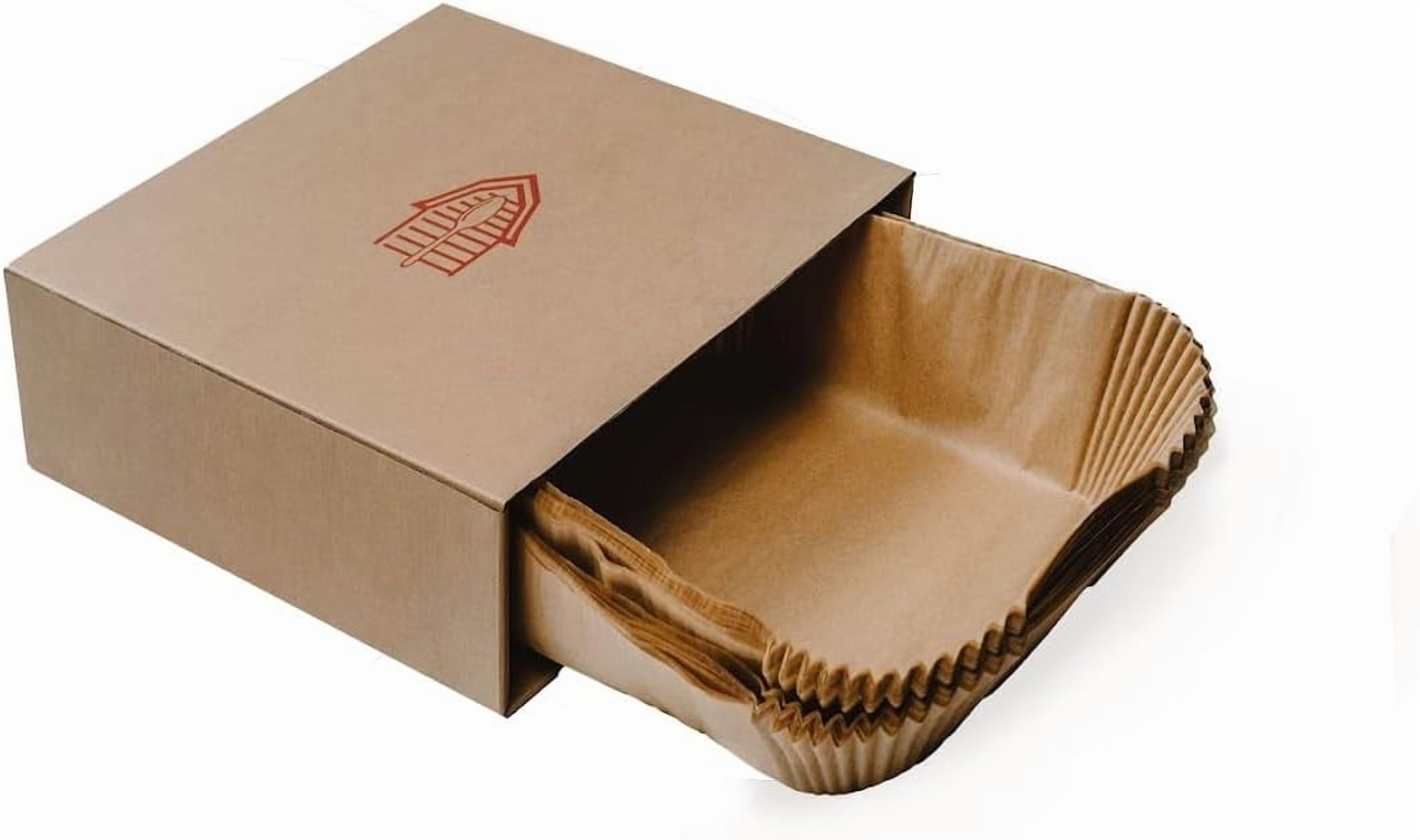 8 Inch Square Pre-Formed Parchment Paper, Plastic Free Packaging ...