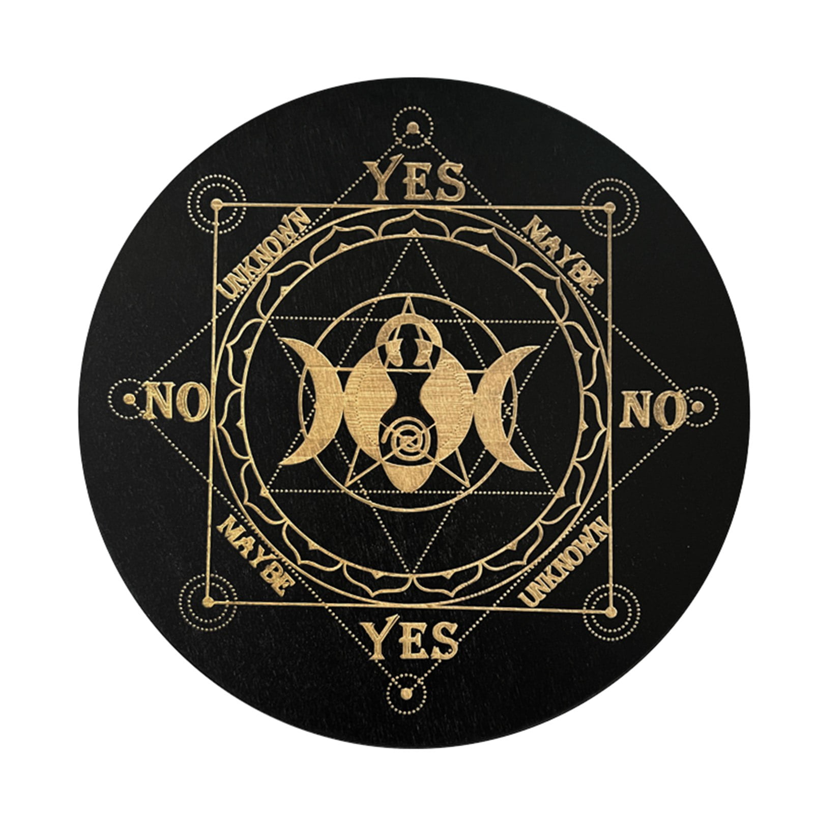 8 Inch Star Pendulum Board Wooden Dowsing Board Divination Metaphysical ...