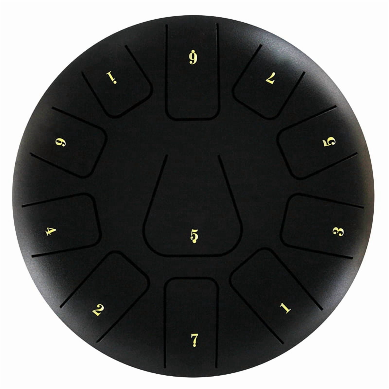 8 Inch Steel Tongue Drum, 11 Note Tambourine with Drumsticks and Finger ...