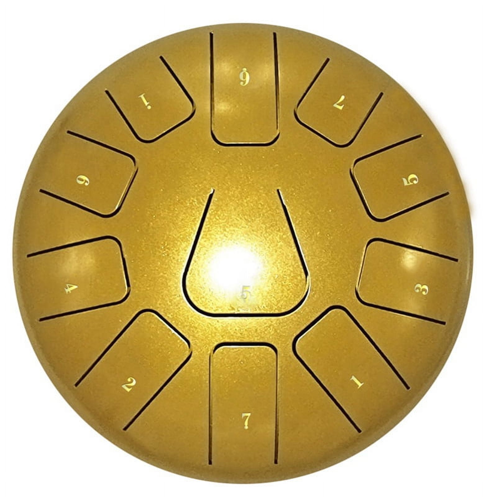 8 Inch Steel Tongue Drum, 11 Note Tambourine with Drumsticks and Finger ...