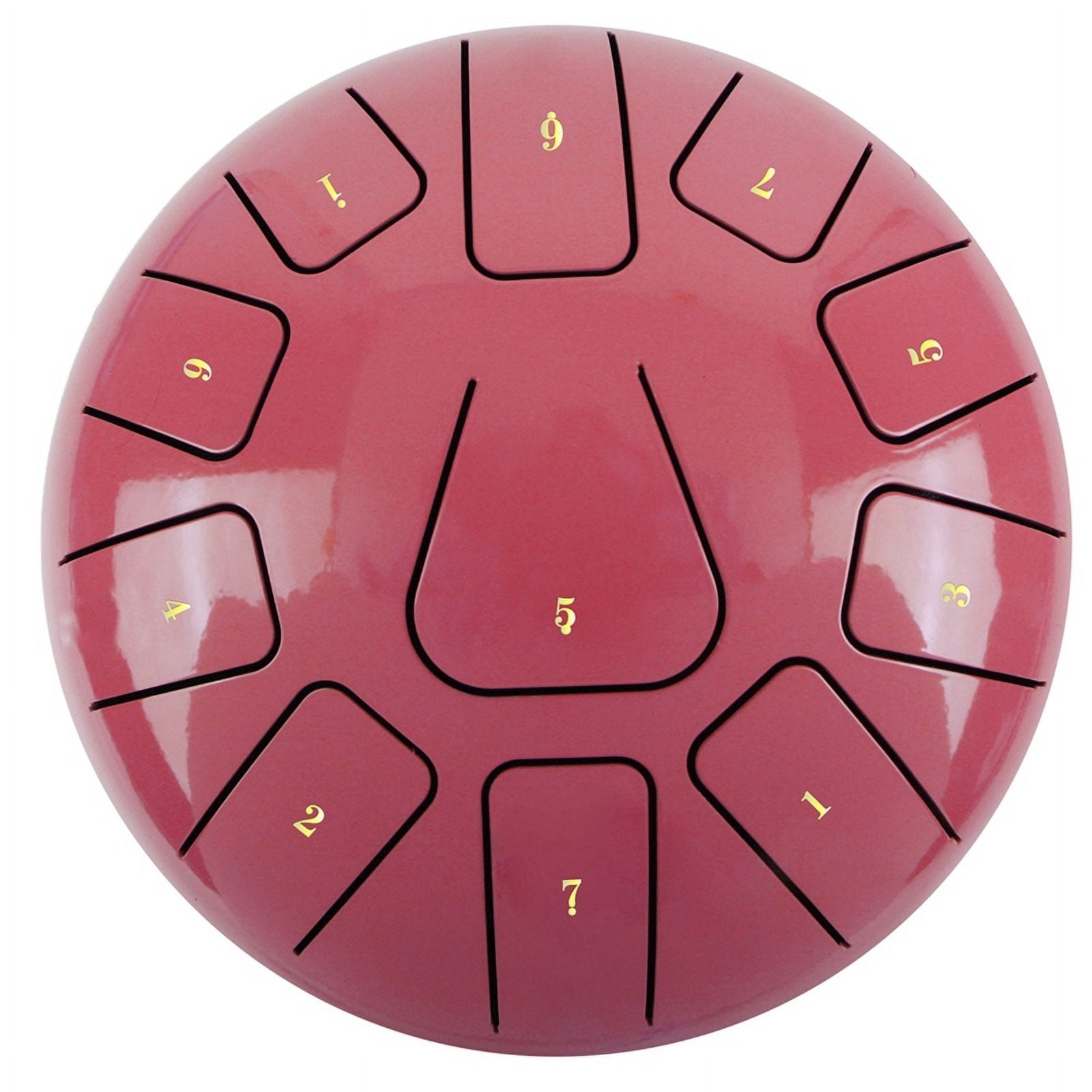 8 Inch Steel Tongue Drum, 11 Note Tambourine with Drumsticks and Finger ...