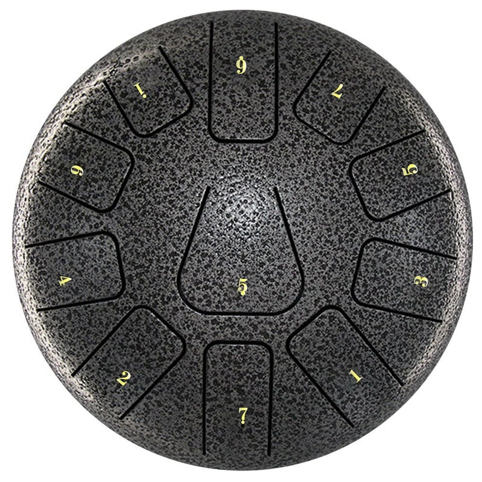 8 Inch Steel Tongue Drum, 11 Note Tambourine with Drumsticks and Finger ...