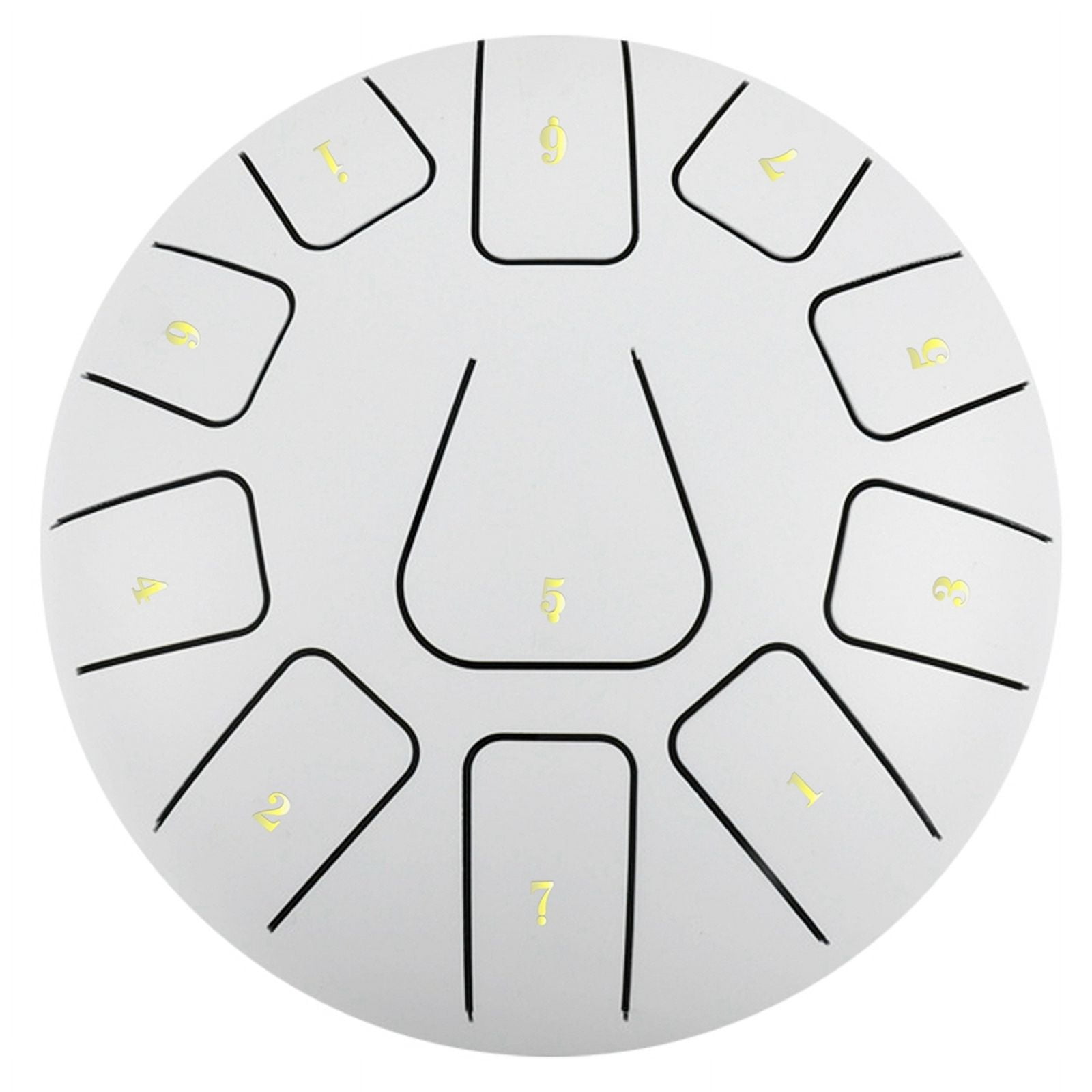 8 Inch Steel Tongue Drum, 11 Note Tambourine with Drumsticks and Finger ...