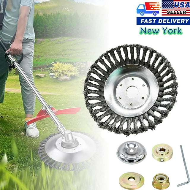 8 Inch Steel Wire Brush Cutter Trimmer Head Replacement Garden Grass ...