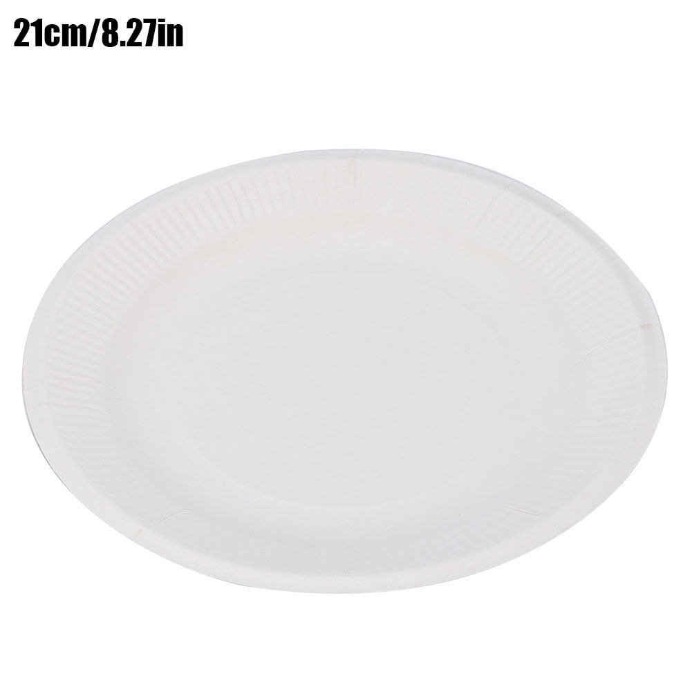 8 Inch Sugar Cane Pulp Disposable Round Paper Plates, Healthy And ...