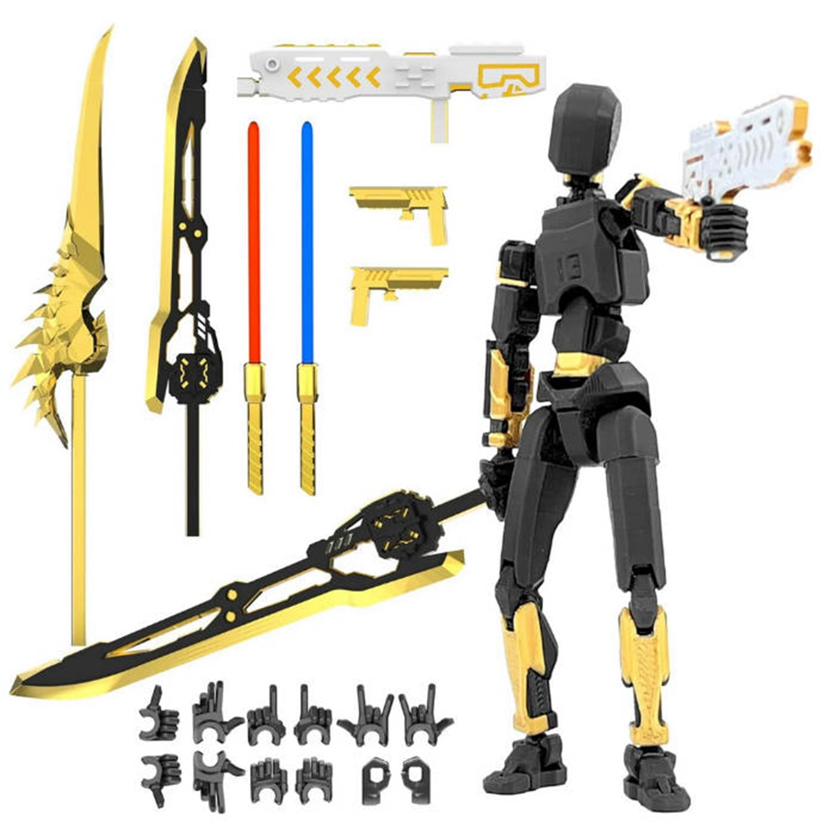 8 Inch T13 Action Figure Multi-Jointed,Articulated Full Body Mechanical ...