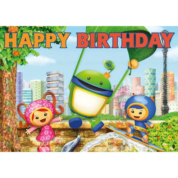 8 Inch Team Umizoomi Cake Topper –Square Edible Birthday Cake ...