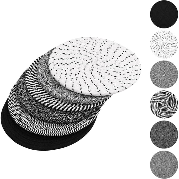 8 Inch Trivets for Hot Dishes 6 Pieces Trivet Set | Heat-Resistant ...