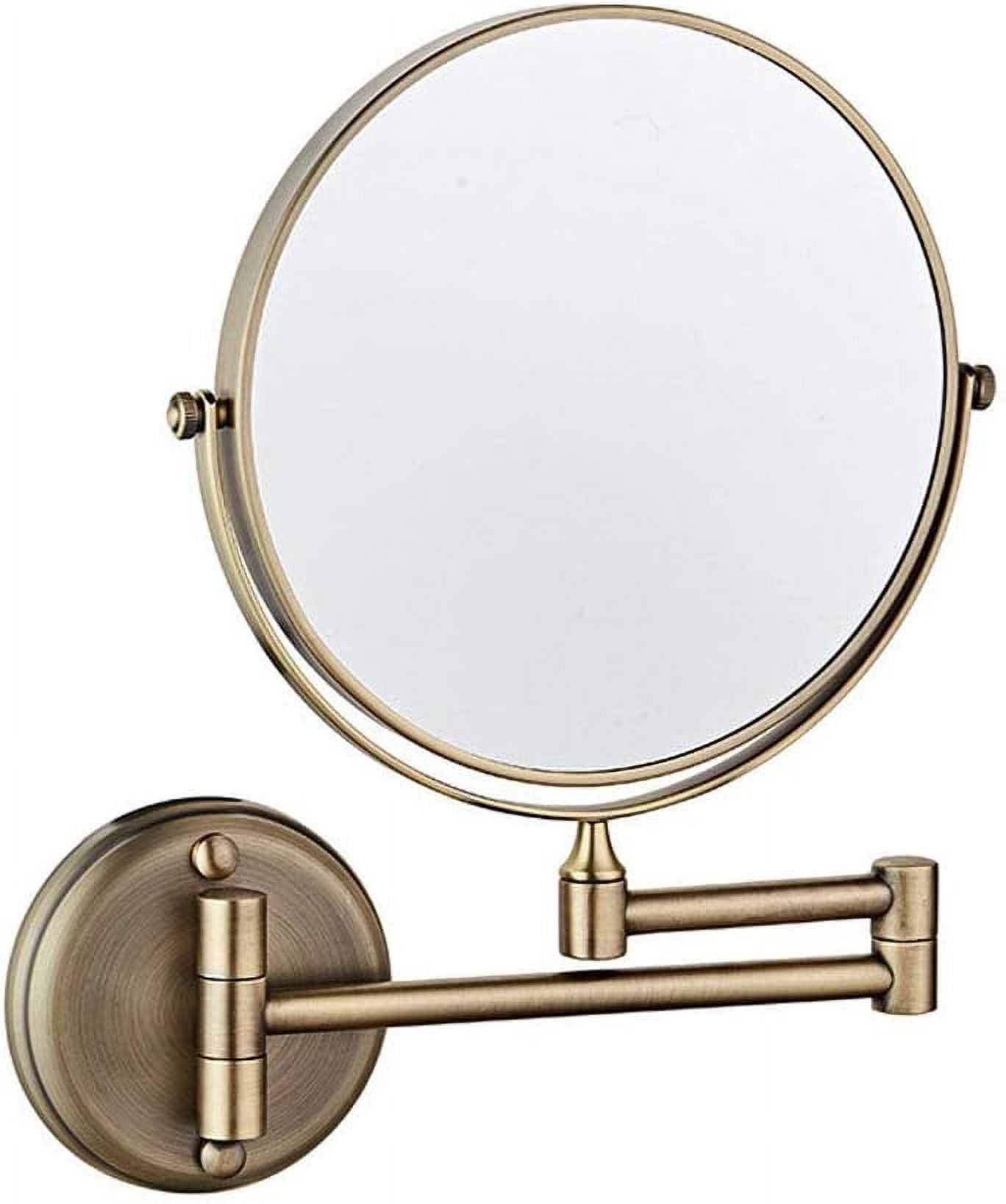 8-Inch Wall Mount Makeup Mirror Two-Sided Extension Wall Mount Mirror ...