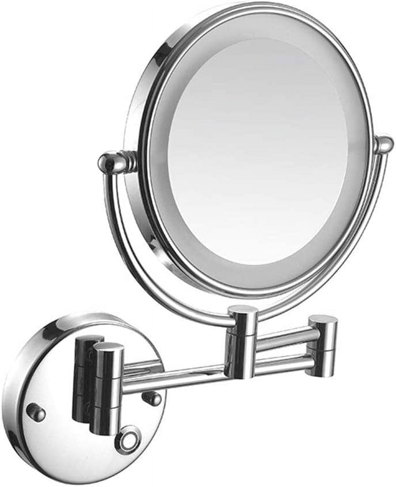 8-Inch Wall Mounted Makeup Mirror with Magnification Two-Sided ...