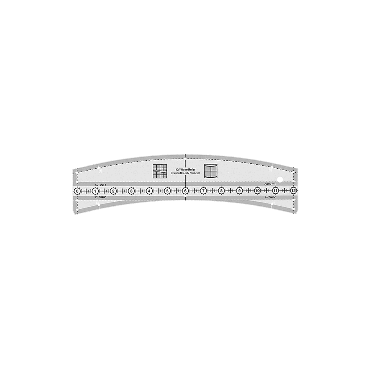 8 Inch Wavy Template Ruler Sewing Template Ruler DIY Craft Template ...