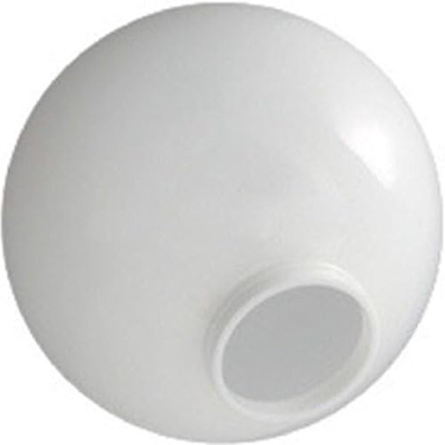 8 Inch White Acrylic Lamp Post Globe with 3.24 Inch Threaded Neck ...