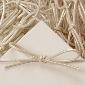 10 Inch Gold Metallic Stretch Loops With Bow - 50 Pack - Walmart.com