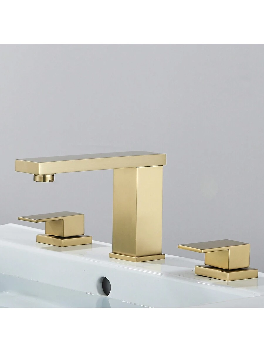 8 Inch Widespread Waterfall Bathroom Sink Faucet - 3 Hole 2 Handle ...