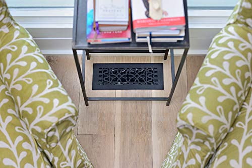 8 Inch x 12 InchBlack Metal Louver for Floor Grilles, Reggio Registers ...