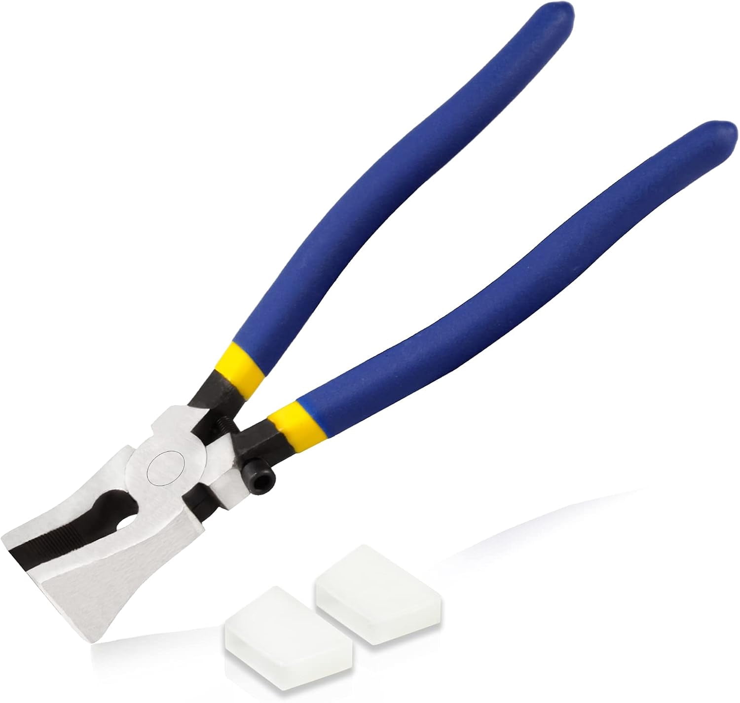 8 Inches Glass Breaking Pliers with Rubber Tips Key Fob Pliers Flat ...