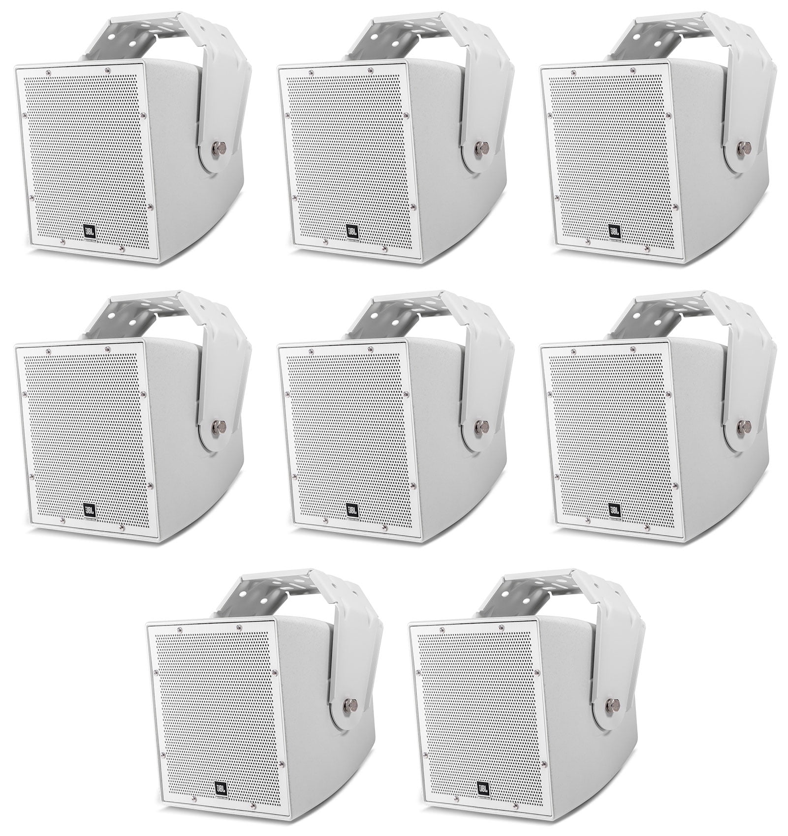 (8) JBL AWC62 6.5" 120 Watt Indoor/Outdoor 70V Surface Mount Commercial ...
