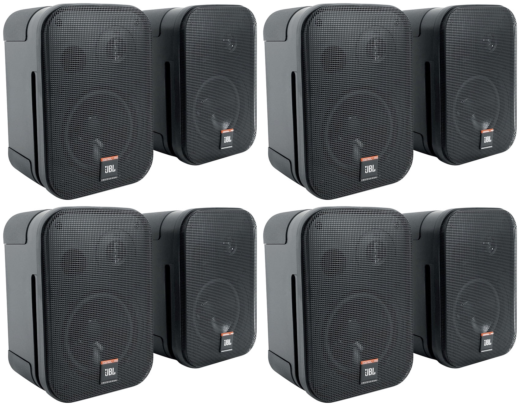 (8) JBL C1PRO Control 1 PRO Black 5.25" Wall Mount Home/Commercial ...