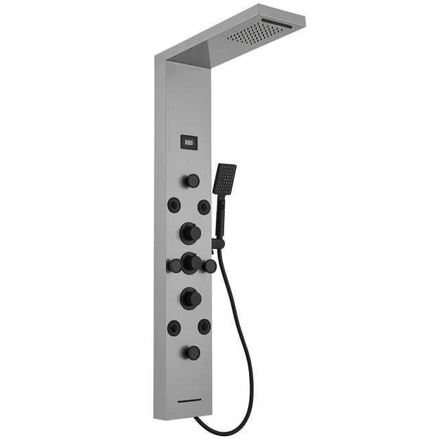 8-Jet Rainfall Shower Panel System with Rainfall Waterfall Shower Head ...
