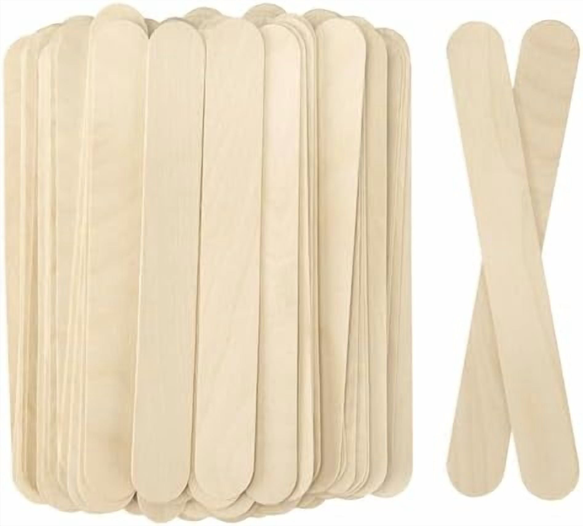 8'' Jumbo Craft Sticks - 90PCS Extra Large Natural Premium Wood, Ice ...