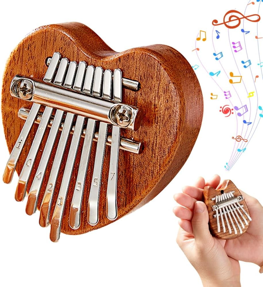 8 Key Exquisite Finger Thumb Piano, 2024 New Wooden Finger Thumb Piano ...