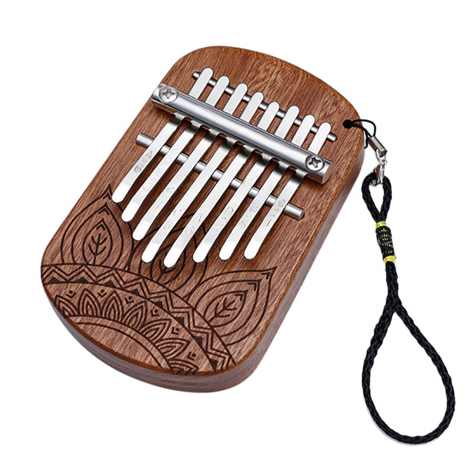 8 Key Kalimba African Finger Thumb Piano Mahogany Wooden Keyboard ...