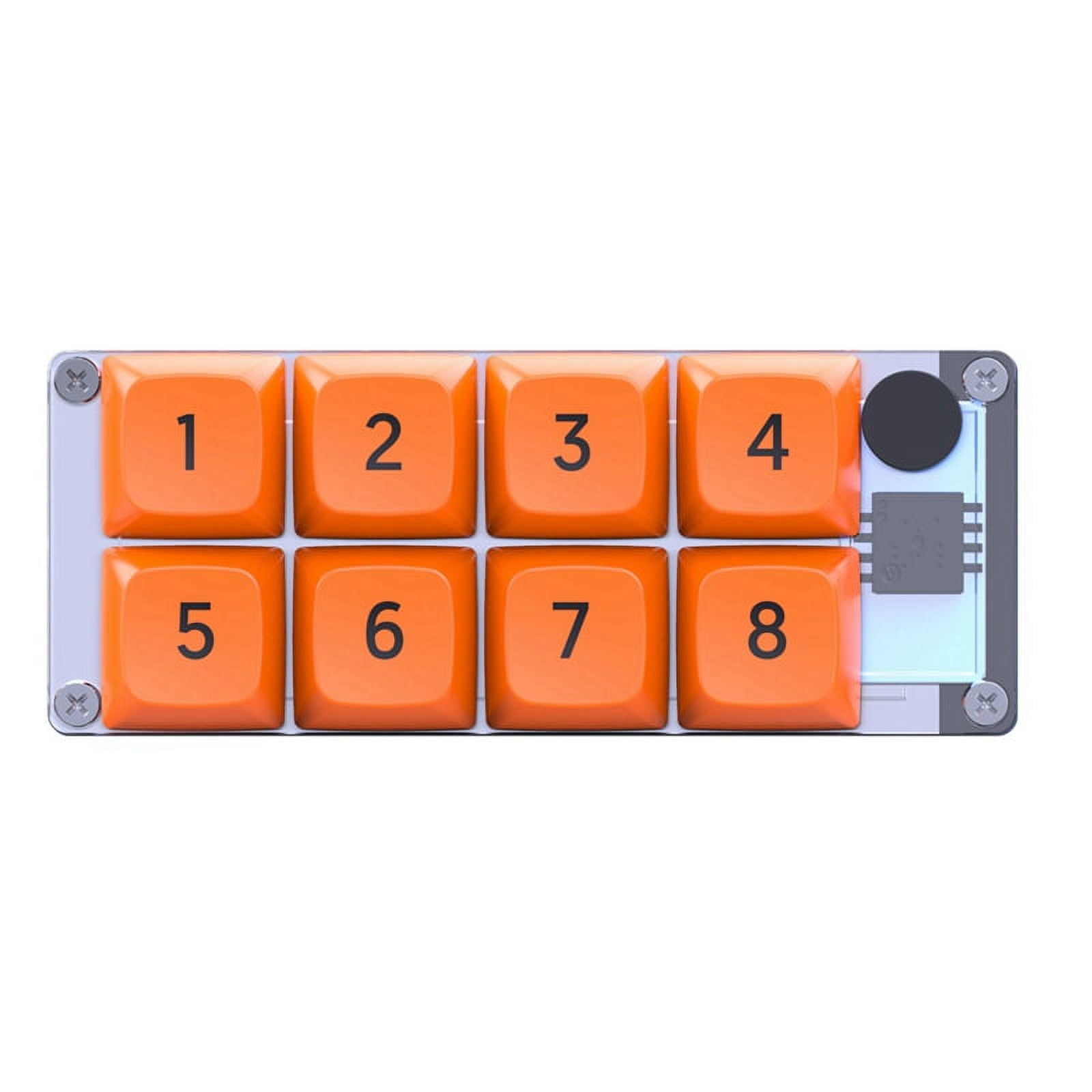 8 Key Macro Programmable Fully Hot Swappable Mechanical Switch 4 Color RGB Light Gaming Keyboard ...