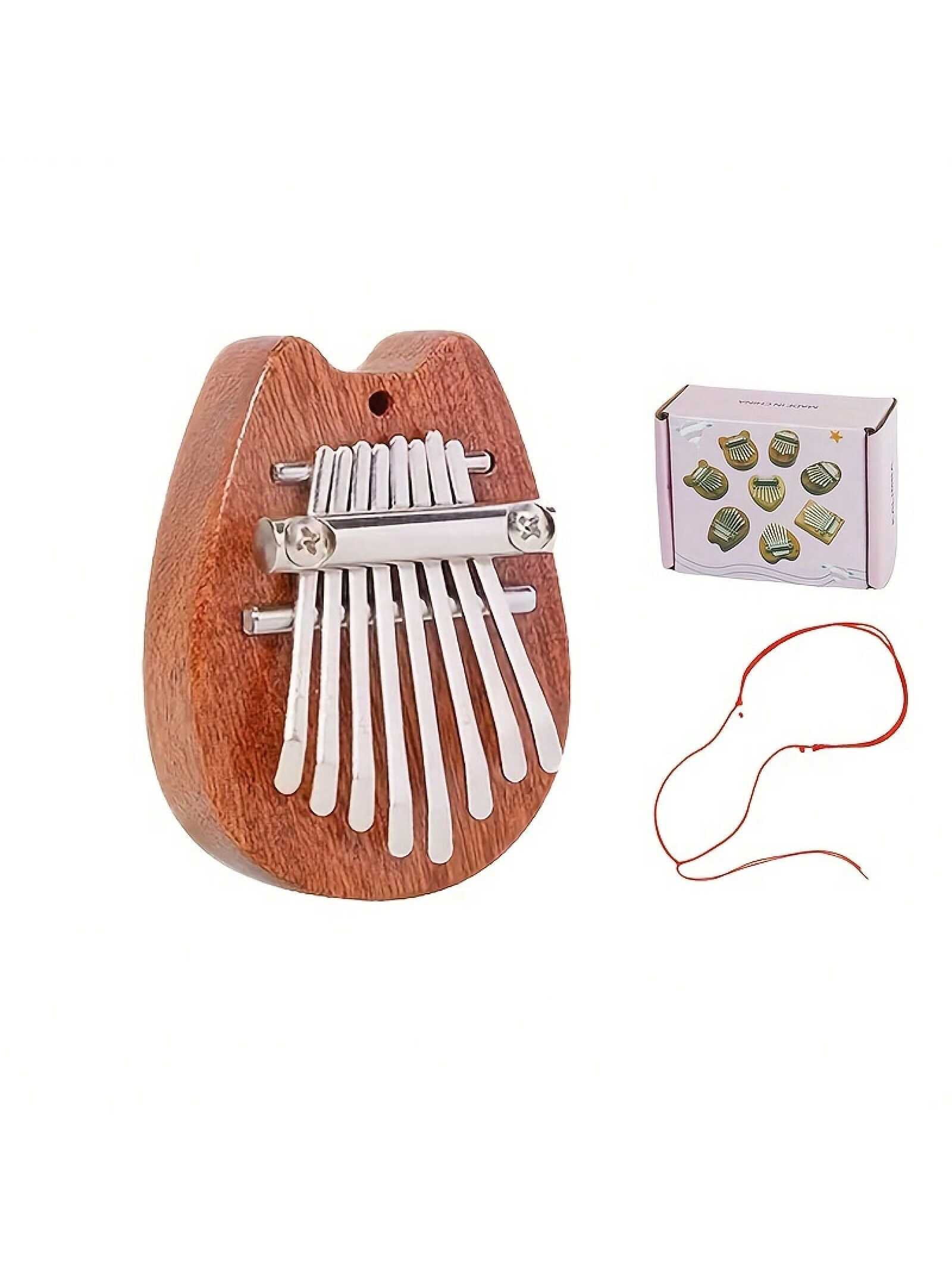 8 Key Mini Kalimba High Quality Exquisite Finger Piano Marimba Music ...