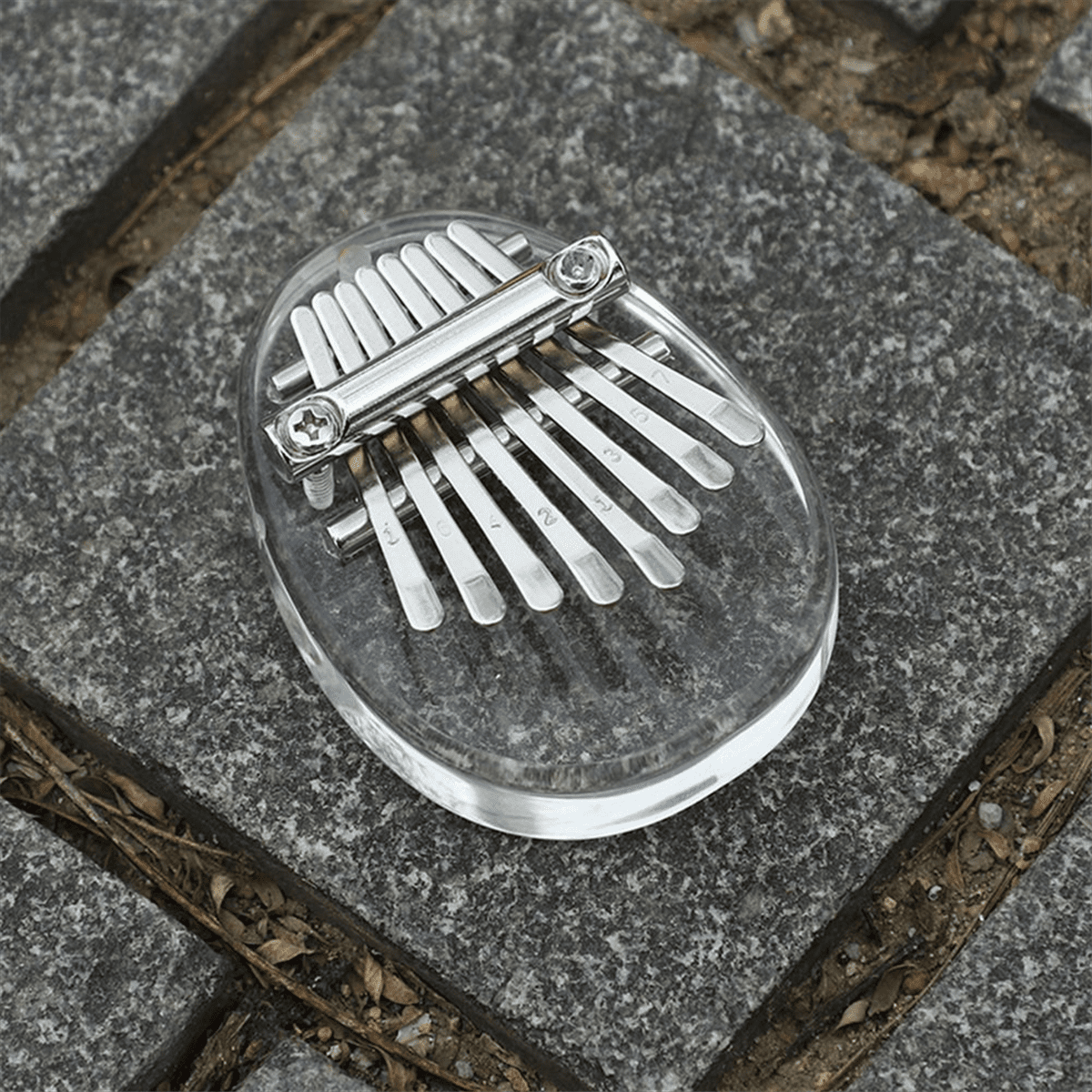 8-Key Mini Kalimba Rainbow Transparent Crystal Kalimba Finger Piano ...