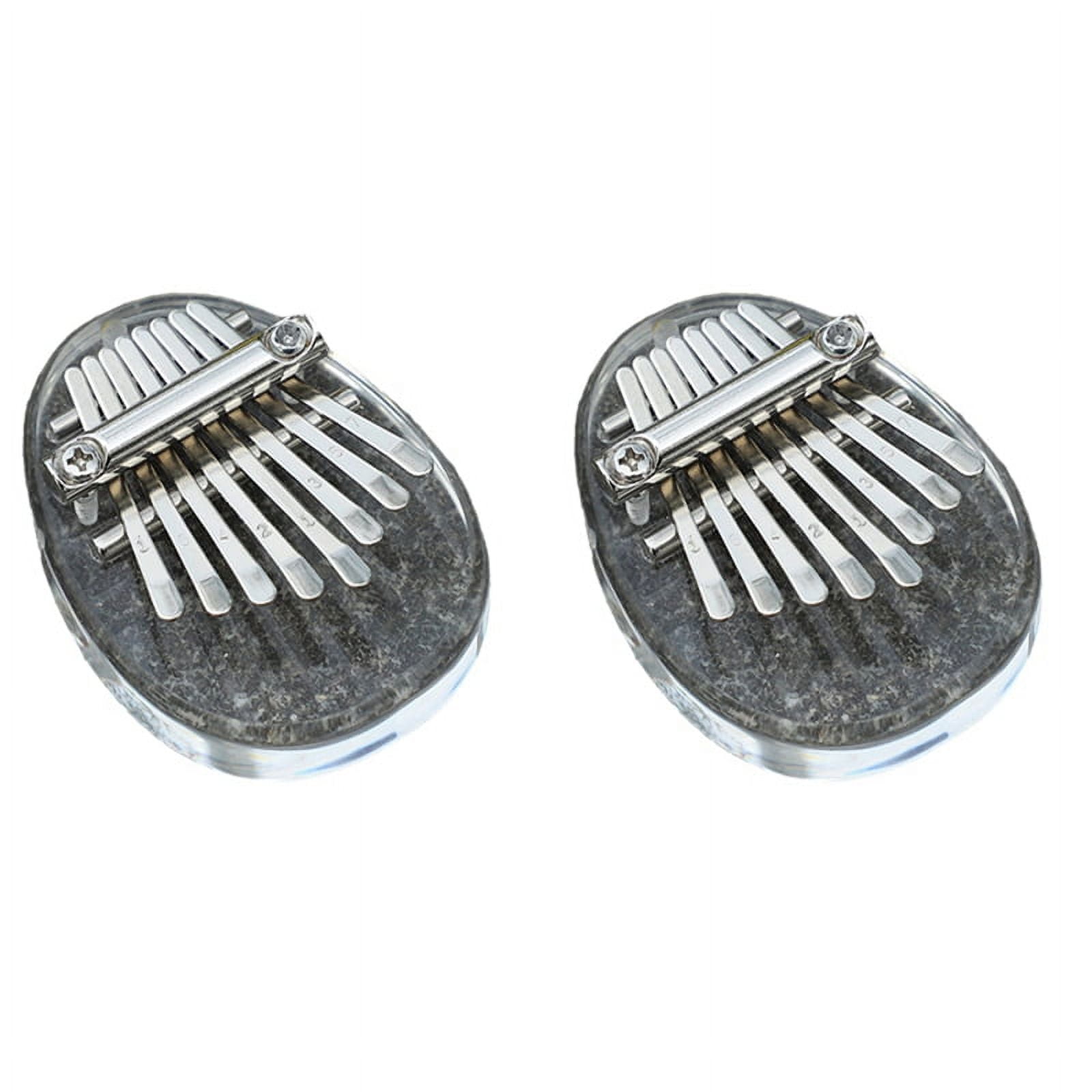 8-Key Mini Kalimba Rainbow Transparent Crystal Kalimba Finger Piano ...