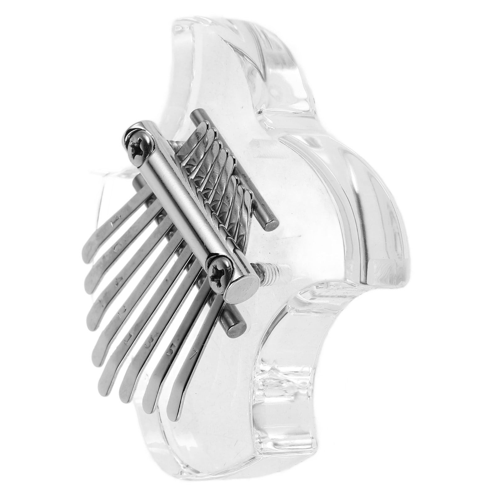8 Key Mini Kalimba Shaped Acrylic Mini Finger Piano Portable Thumb ...