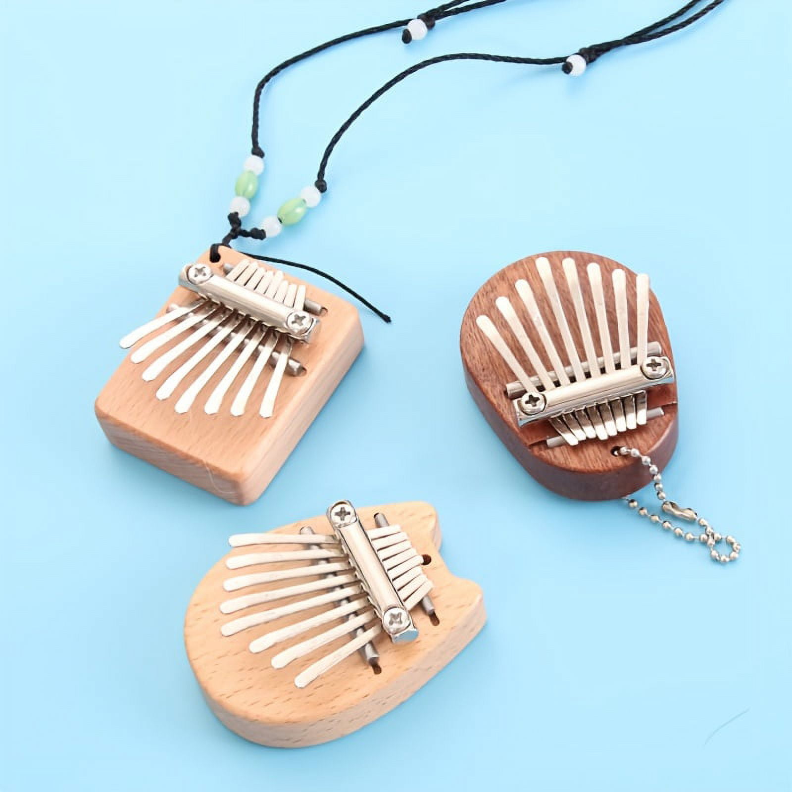 8 Keys Mini Kalimba Finger Thumb Piano Marimba Music Gift For Kids ...