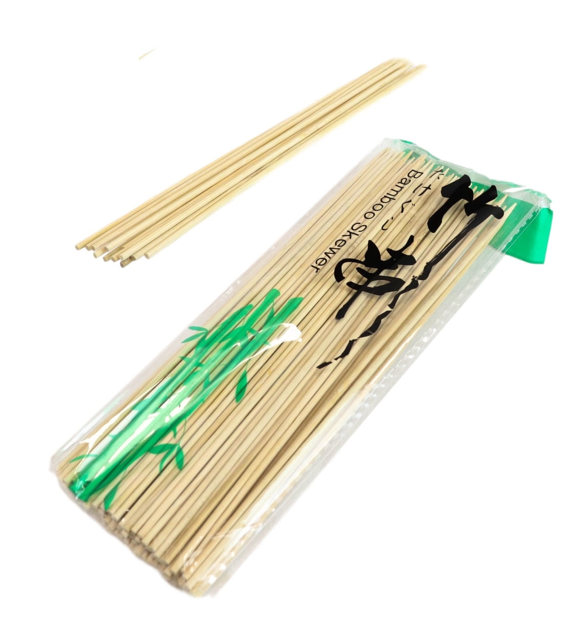 8"L Bamboo Skewers Sticks For BBQ Appetizer Fruits Cocktails Kabobs ...