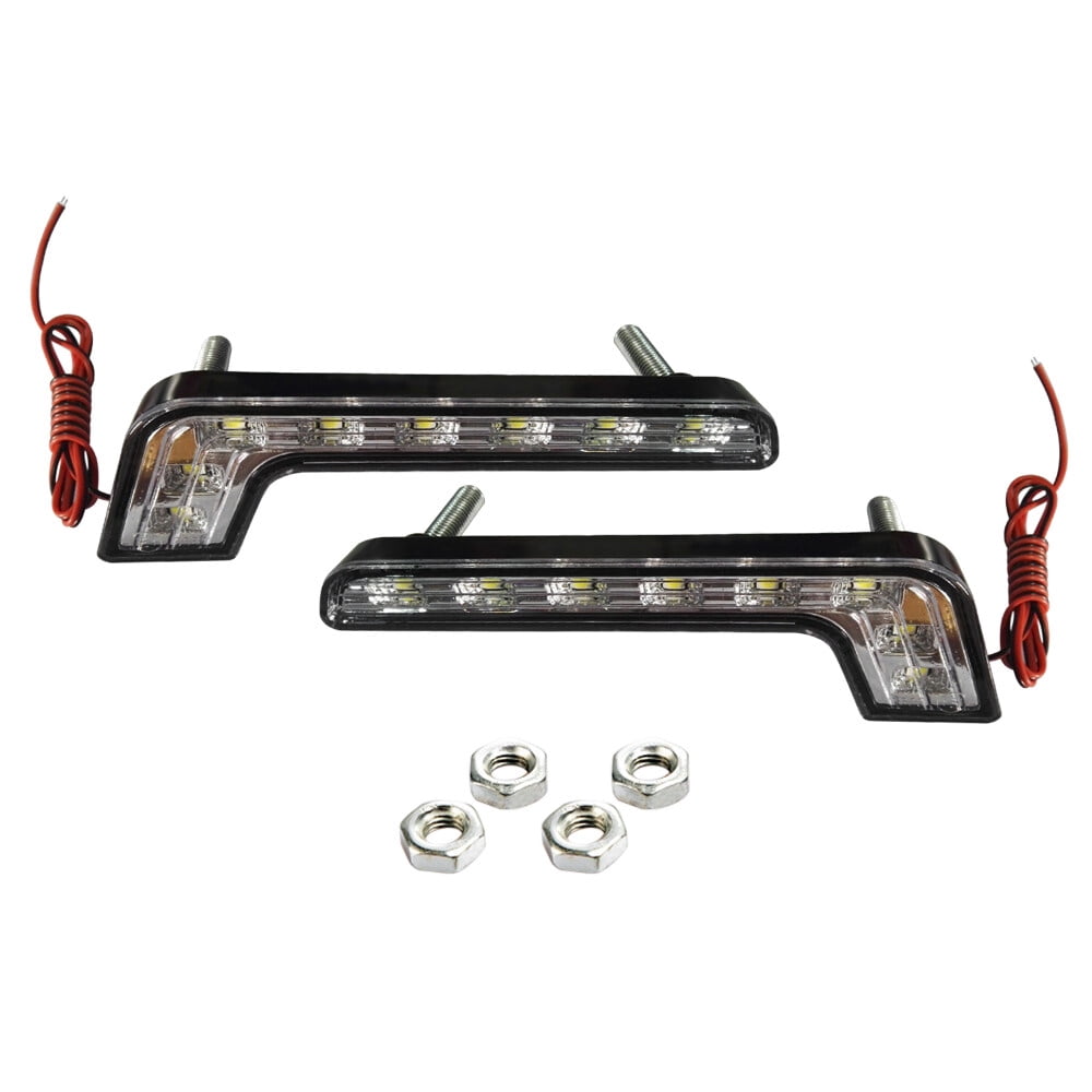 8 LED DRL Car Daytime Running Light - Walmart.com