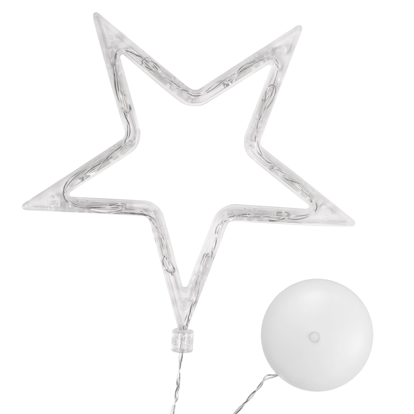 8 LED Star Lights Battery Operated Xmas Window Decoration - Walmart.com