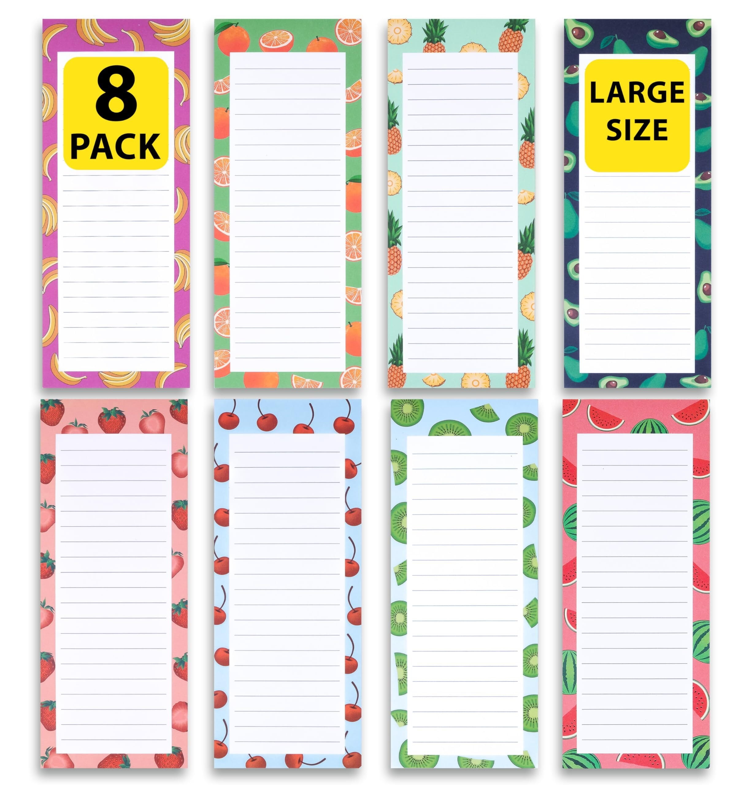 A 8 Large Magnetic Notepads Big Notepads for Grocery List, Shopping ...