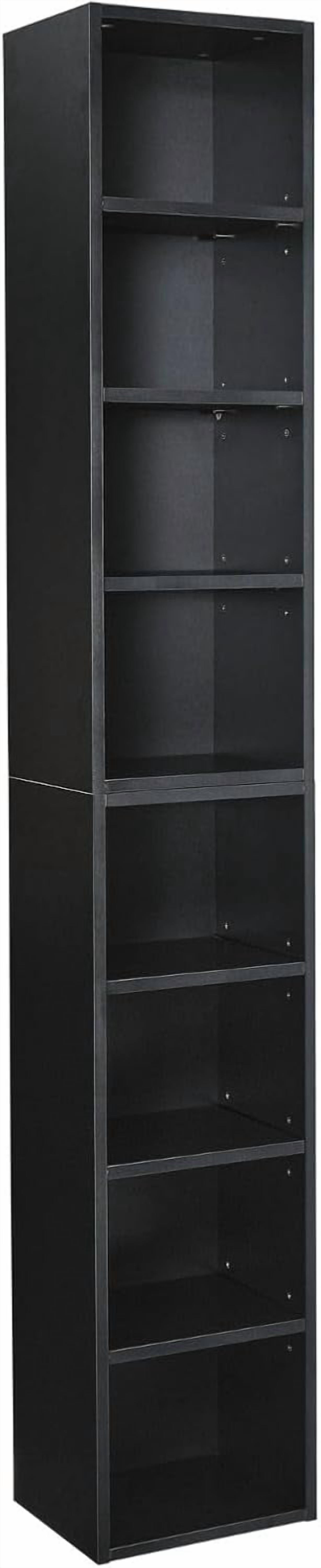 8-Layer Bookshelf, Multipurpose Slim Home Decor Storage Rack, Narrow ...