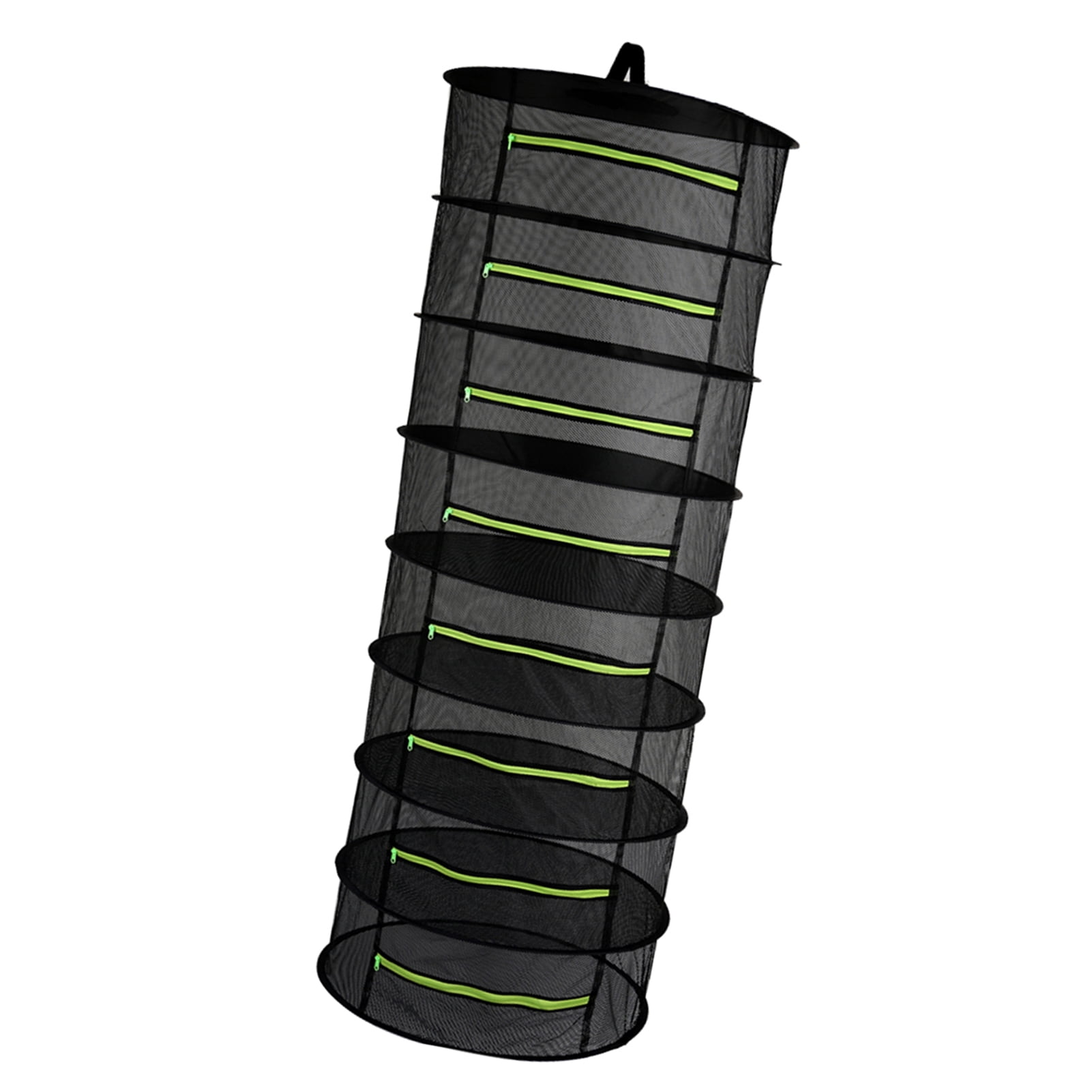 8-Layer Hanging Dry Rack with Zipper - Folding Mesh Dryer Bag for ...