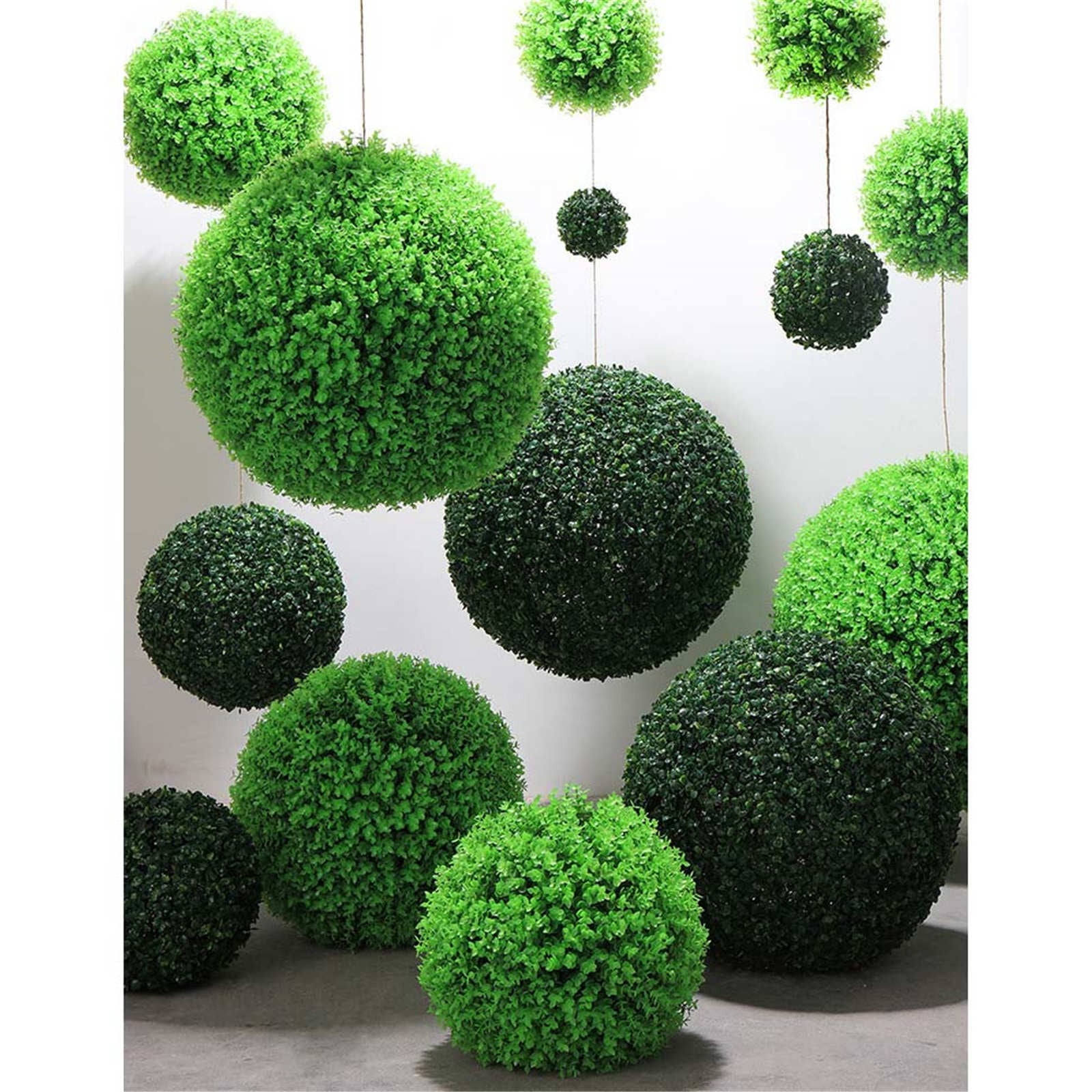 8 Layers Artificial Plant Topiary Ball Faux Boxwood Decorative Balls ...
