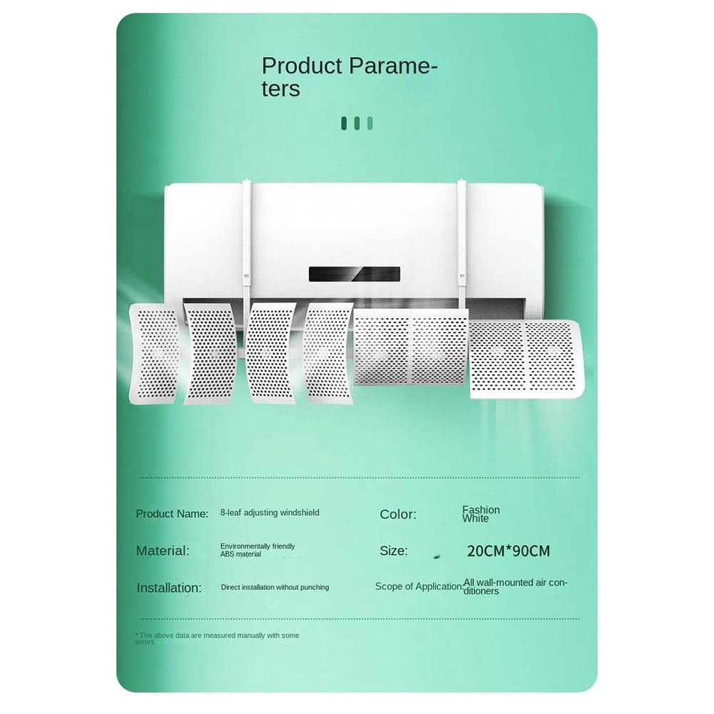 8 Leaf Air Conditioning Anti-Direct Blowing Outlet Baffle Wall-Mounted ...